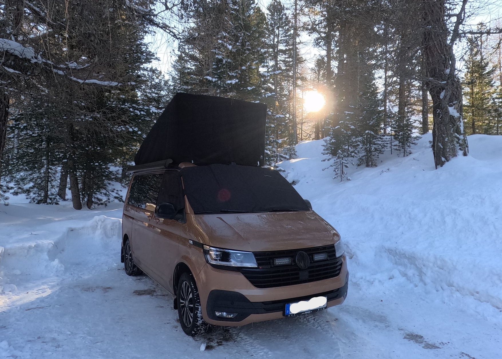 Wetterschutz Cover VW T5/T6/T6.1 mit SCA194 - Aufstelldach Isolierung ...